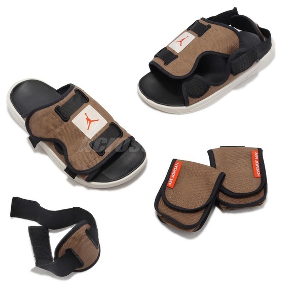 Jordan | Shoes | Jordan Ls Mens Slide Sandals Blackuniversity Redwhite ...